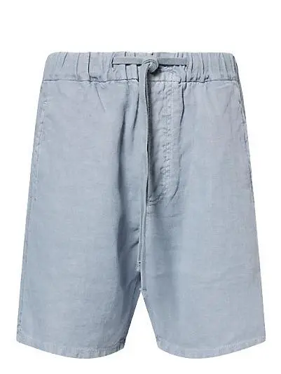 Citizens Of Humanity Relaxed-fit Linen Deck Shorts - Stone Blue