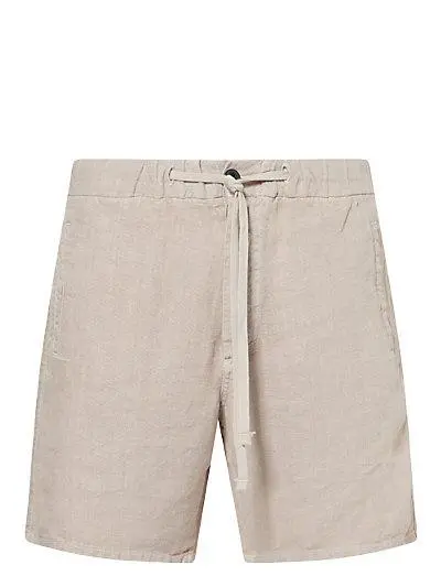 Citizens Of Humanity Relaxed-fit Linen Deck Shorts - Wheat (med Lt Brown)