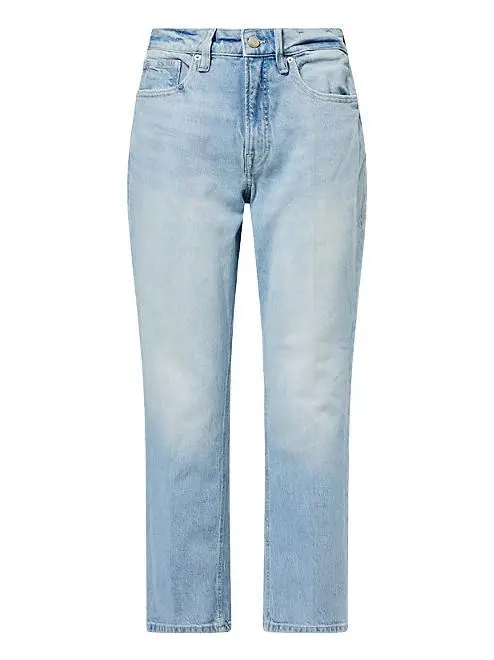 Good American Straight Ankle Cotton-blend Jeans - Indigo1137