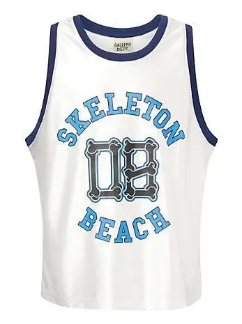 GALLERY DEPT. Skeleton Beach Sleeveless Woven Top - White