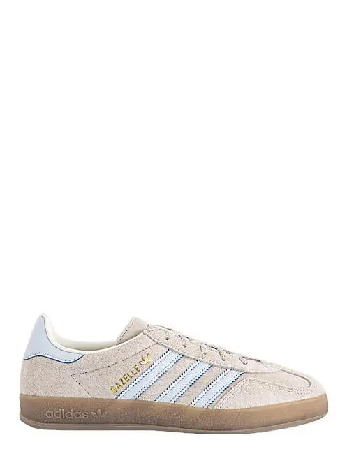 Adidas Gazelle Indoor Suede Trainers - Wonder Beige Halo Blue G