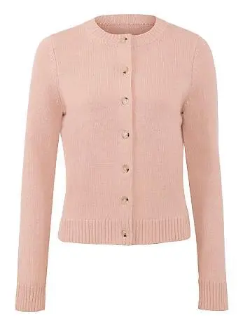 House Of Cb Wool-blend Cardigan - Flamingo Pink