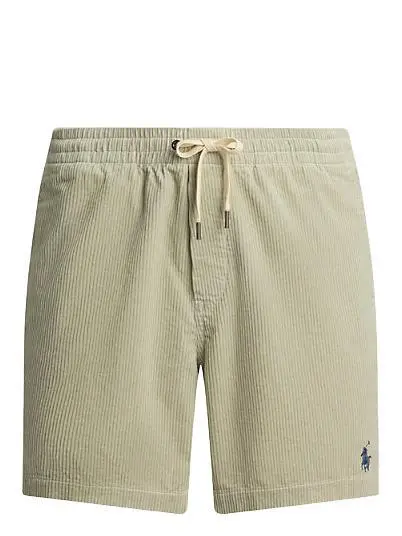 Polo Ralph Lauren Logo-embroidered Cotton-corduroy Shorts - Khaki Stone