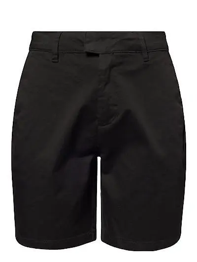 ARNE Tailored Chino Cotton-blend Shorts - Black
