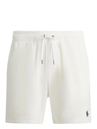 Polo Ralph Lauren Logo-embroidered Cotton-terry Shorts - White