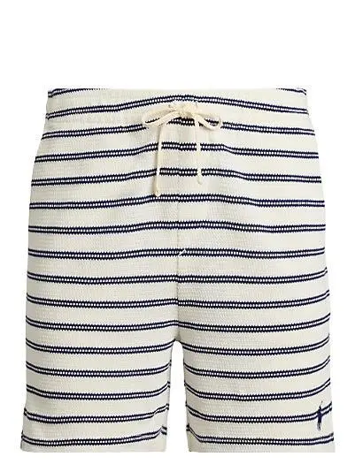 Polo Ralph Lauren Striped Woven Shorts - Pale Cream/newport Navy