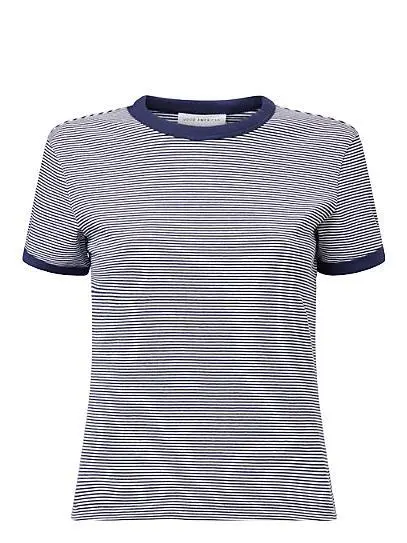 Good American Slim-fit Striped Stretch-cotton T-shirt - Horizon Stripe