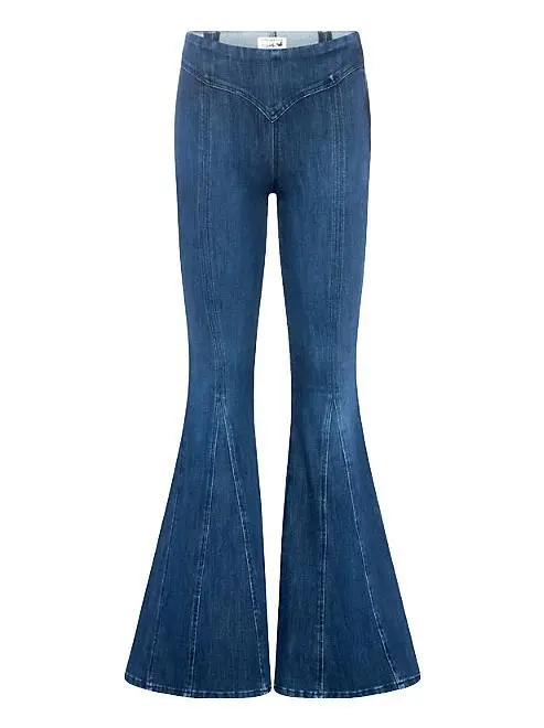Good American Dolly's Joleans Extreme Flare-leg Denim Jeans - Indigo1196