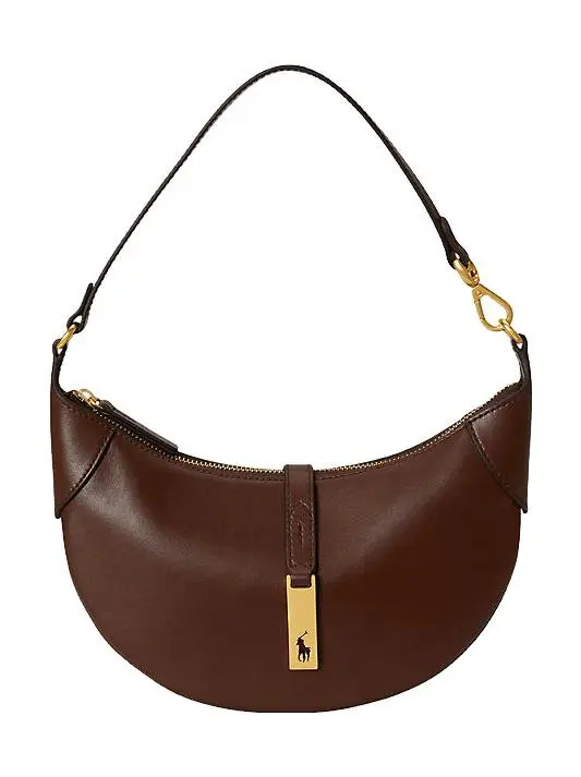 Polo Ralph Lauren Polo Id Mini Leather Shoulder Bag - Acorn