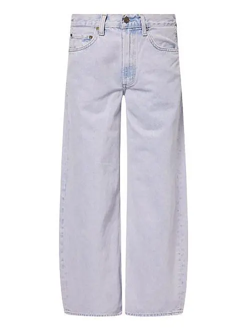 AGOLDE Cropped Curve-leg Stretch-denim Jeans - Aura (md Lavender)