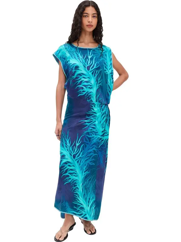 F.R.S FOR RESTLESS SLEEPERS Briseide Maxi Dress - Corals Bleu