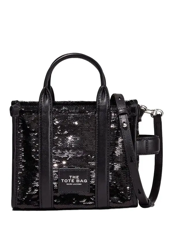 Marc Jacobs Sequins Crossbody Tote Bag - Black