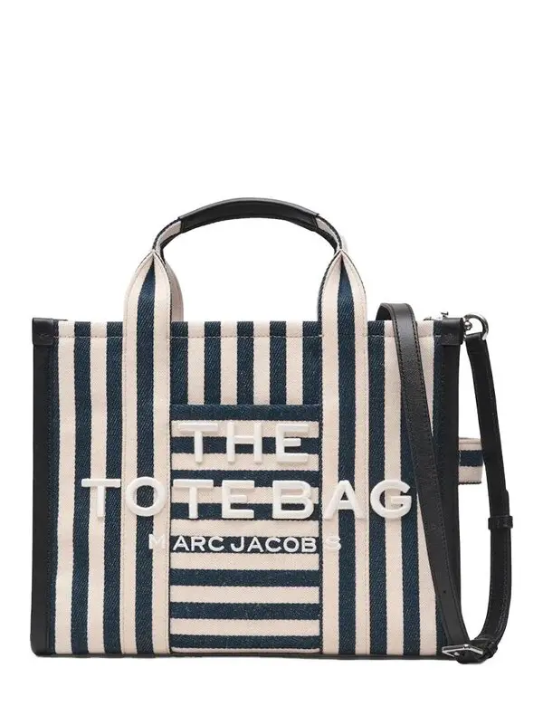 Marc Jacobs Stripe Canvas Medium Tote Bag - Blueea