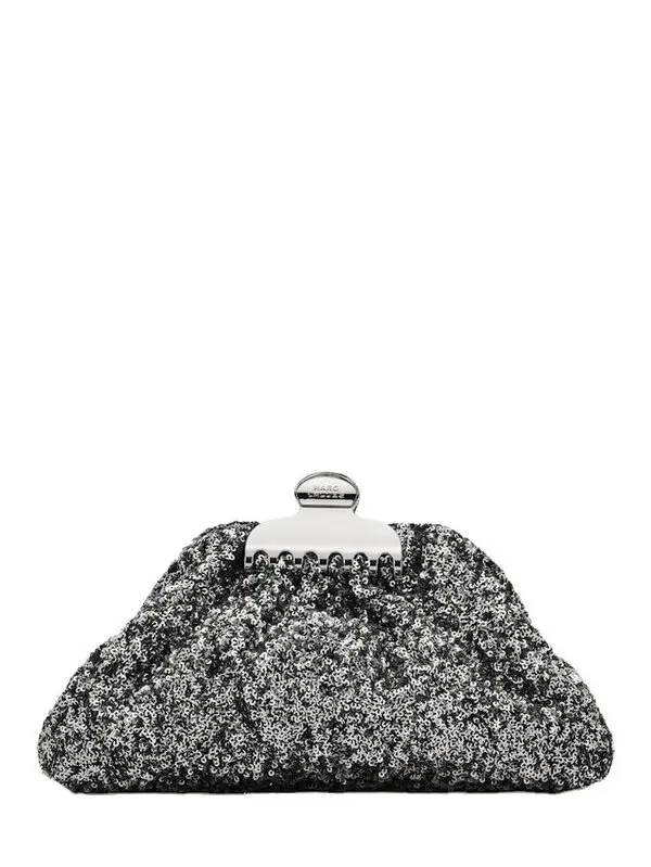 Marc Jacobs The Small Claw Clip Clutch Bag - Silver