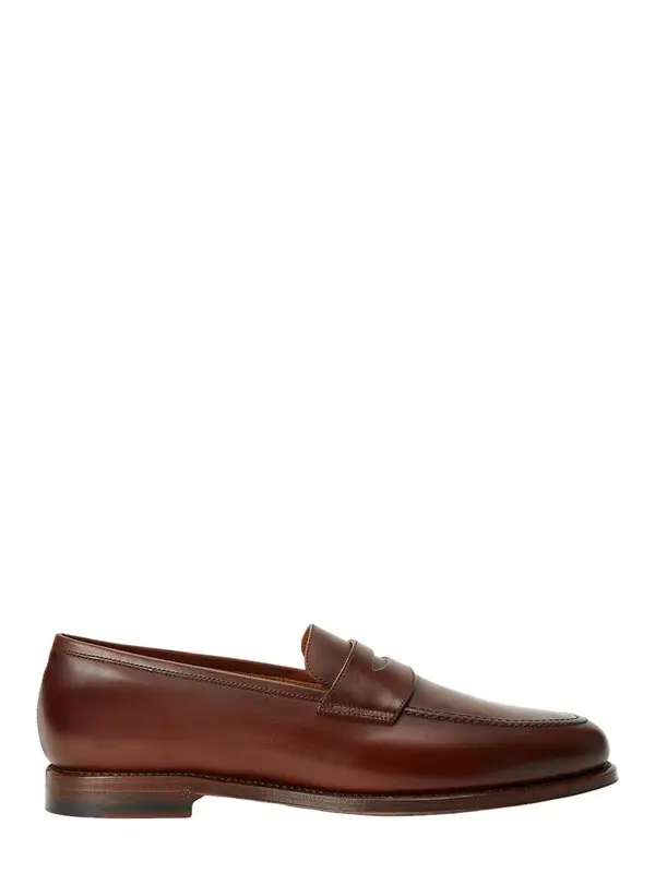 Ralph Lauren Maestra Calfskin Penny Loafer - Black