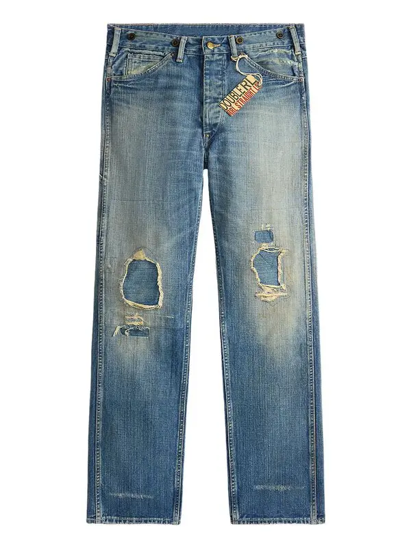 Ralph Lauren Straight Fit Eastborough Distressed Jean - Eastborough Wash