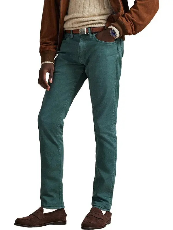 Ralph Lauren Sullivan Slim Garment-dyed Stretch Jean - Hillstone Charter Green