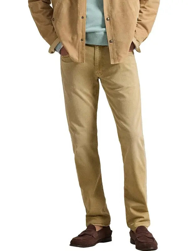 Ralph Lauren Sullivan Slim Garment-dyed Stretch Jean - Hillstone Classic Camel