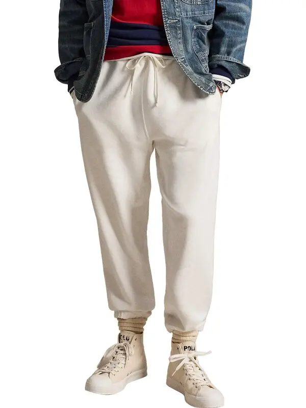 Ralph Lauren Fleece Sweatpant - Deckwash White