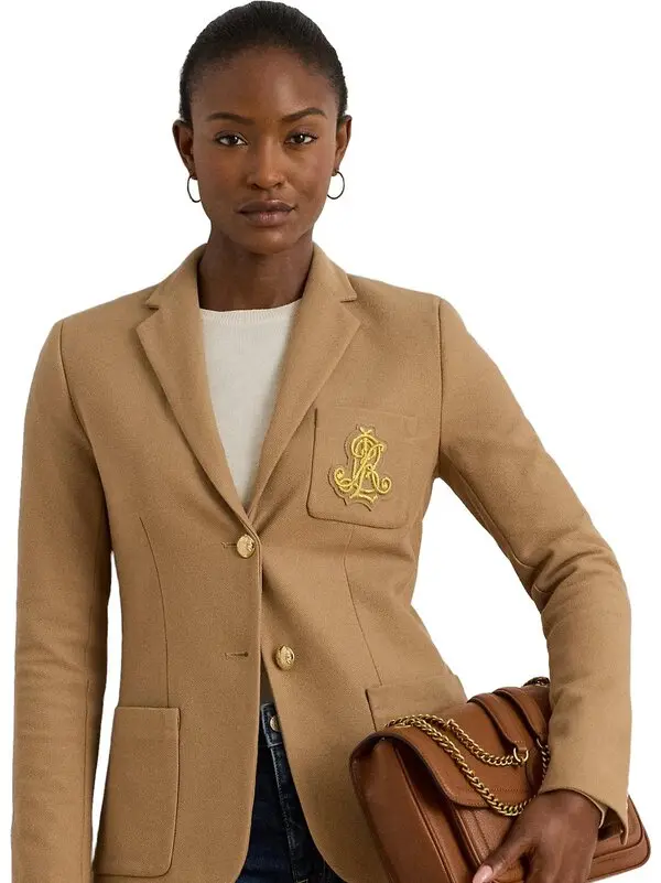 Ralph Lauren Bullion Jacquard Blazer - Classic Camel
