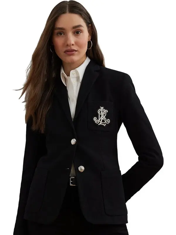 Ralph Lauren Bullion Jacquard Blazer - Polo Black