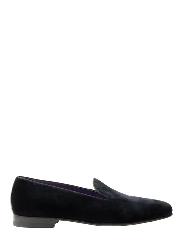 Ralph Lauren Alonzo Velvet Slipper - Black