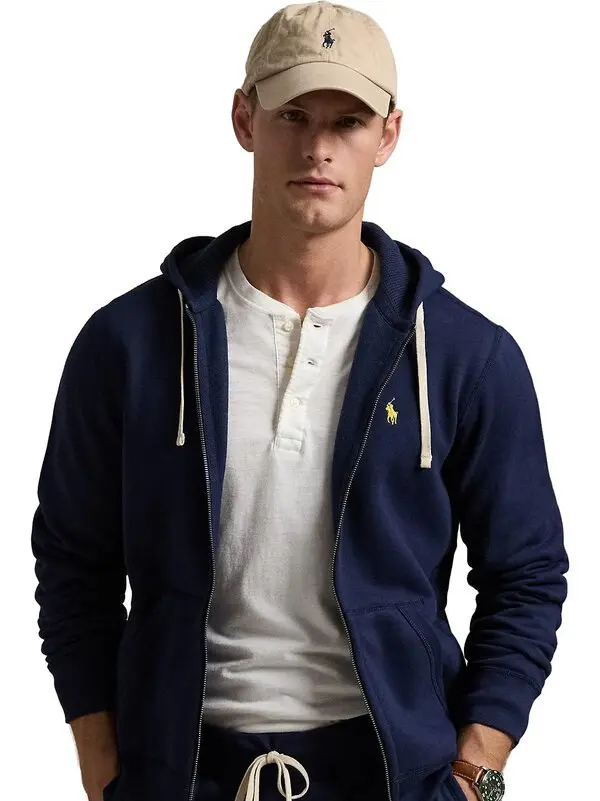 Ralph Lauren Fleece Full-zip Hoodie - Cruise Navy