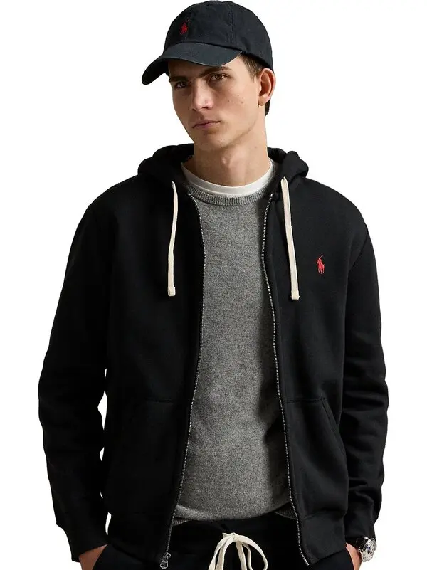 Ralph Lauren Fleece Full-zip Hoodie - Polo Black