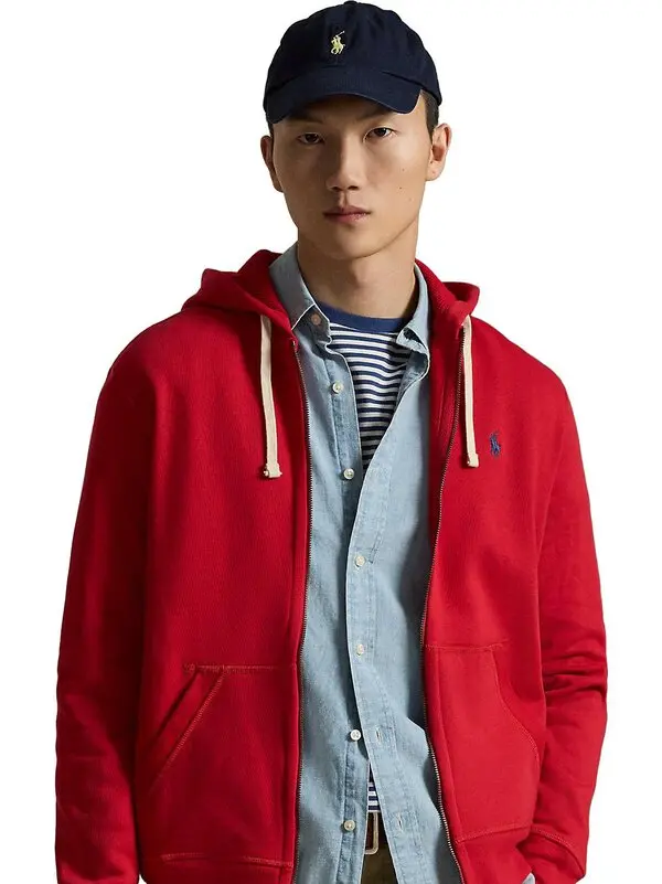 Ralph Lauren Fleece Full-zip Hoodie - Rl 2000 Red