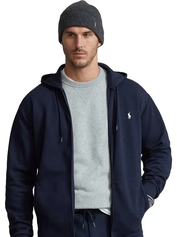 Ralph Lauren Double-knit Full-zip Hoodie - Aviator Navy