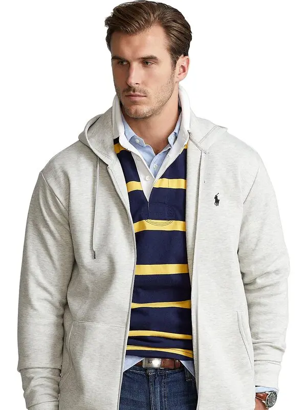Ralph Lauren Double-knit Full-zip Hoodie - Light Sport Heather
