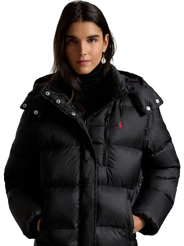 Ralph Lauren Mid-weight Down Puffer Jacket - Polo Black