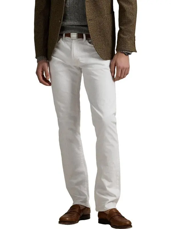 Ralph Lauren Varick Slim Straight Stretch Jean - White