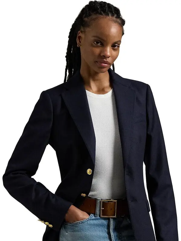 Ralph Lauren Doeskin Blazer - Navy