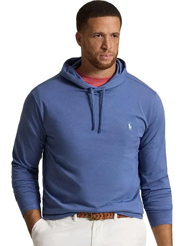 Ralph Lauren Jersey Hooded T-shirt - Bristol Blue