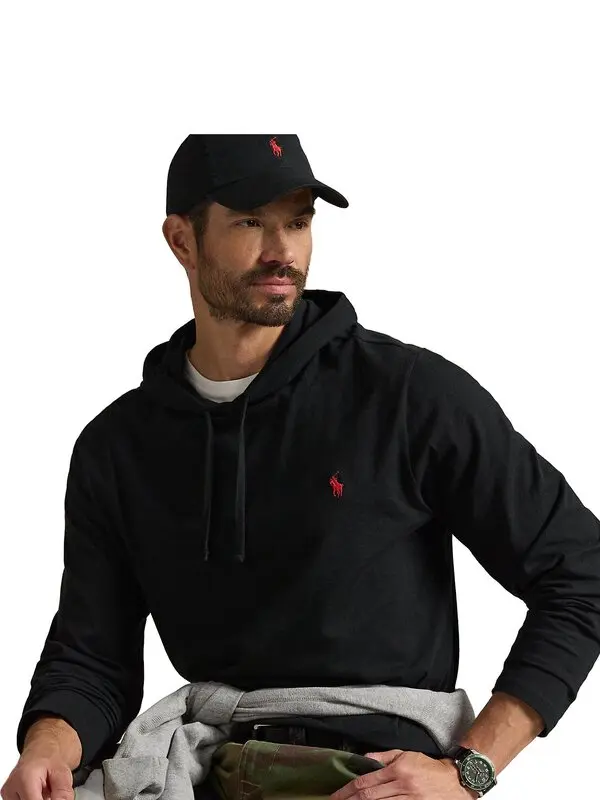 Ralph Lauren Jersey Hooded T-shirt - Polo Black