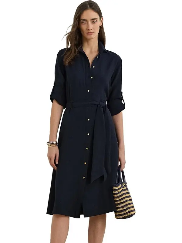 Ralph Lauren Fit-and-flare Shirtdress - Lauren Navy