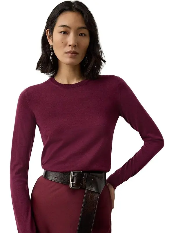Ralph Lauren Cashmere Crewneck Sweater - Carmine