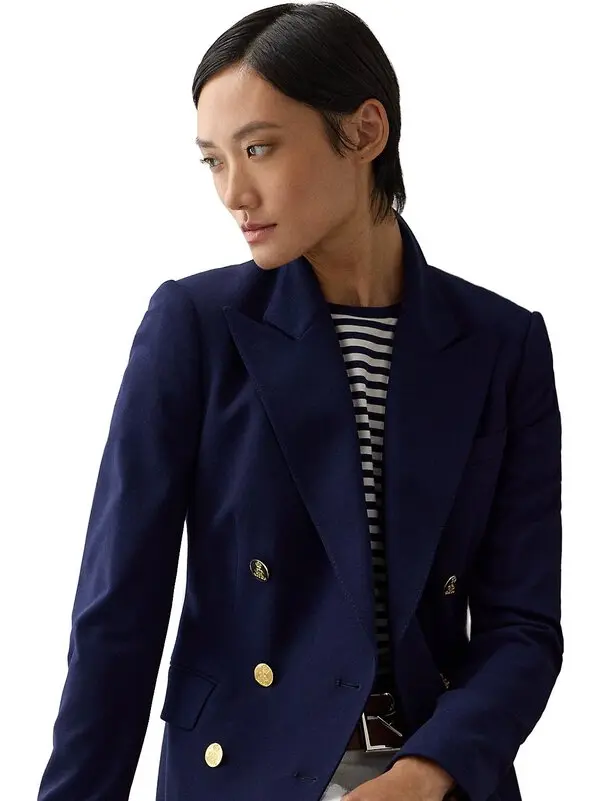 Ralph Lauren Camden Wool Crepe Jacket - Lux Navy