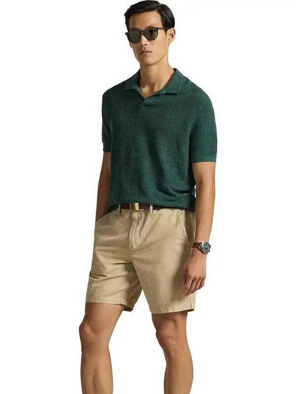 Ralph Lauren 8.5-inch Classic Fit Linen-cotton Short - Coastal Beige