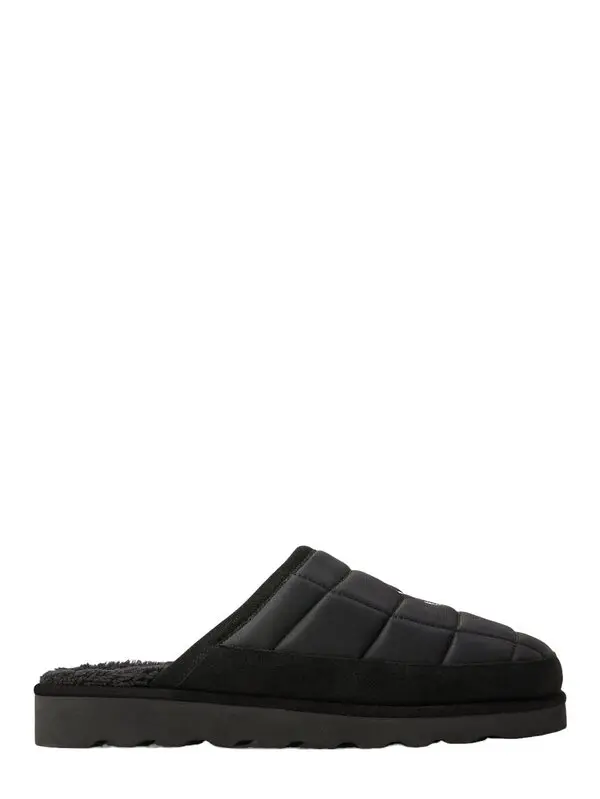 Ralph Lauren Reade Suede-trim Scuff Slipper - Black/cream