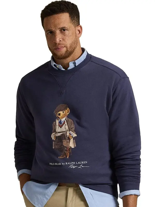 Ralph Lauren Polo Bear Fleece Sweatshirt - Faded Blue Hrtg Bear