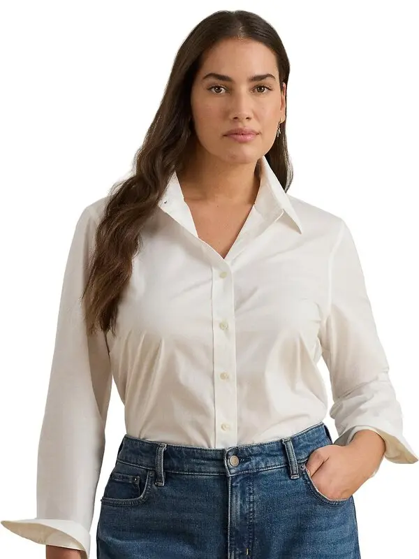 Ralph Lauren Easy Care Stretch Cotton Shirt - White