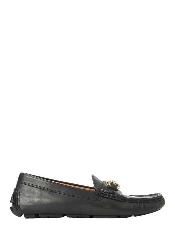 Ralph Lauren Anders Leather Driver - Black