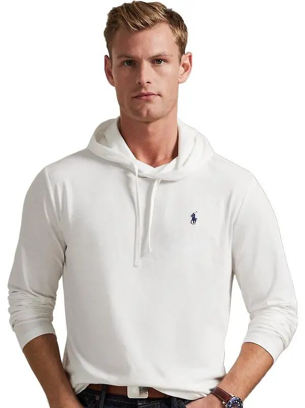 Ralph Lauren Jersey Hooded T-shirt - White
