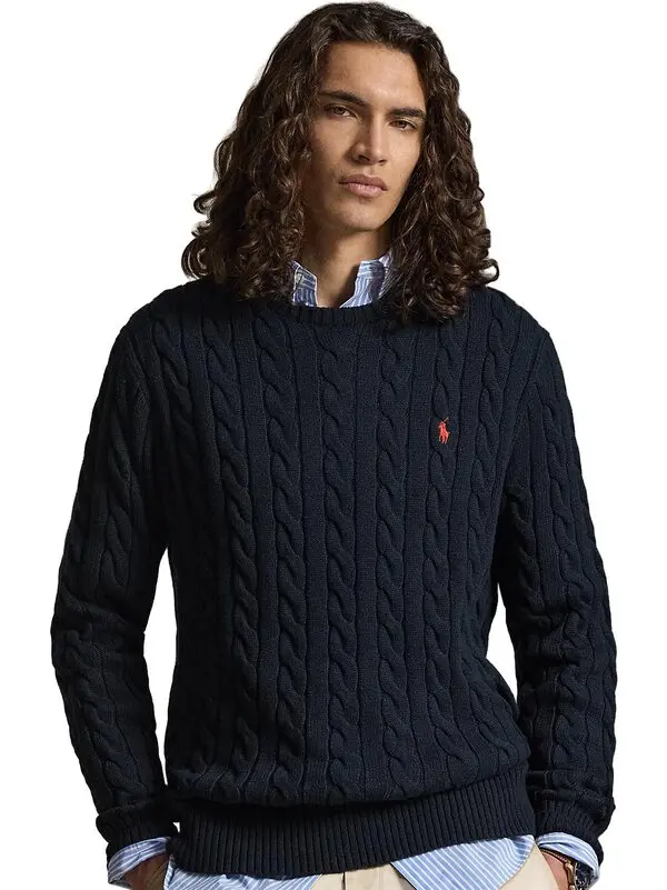 Ralph Lauren Cable-knit Cotton Sweater - Hunter Navy