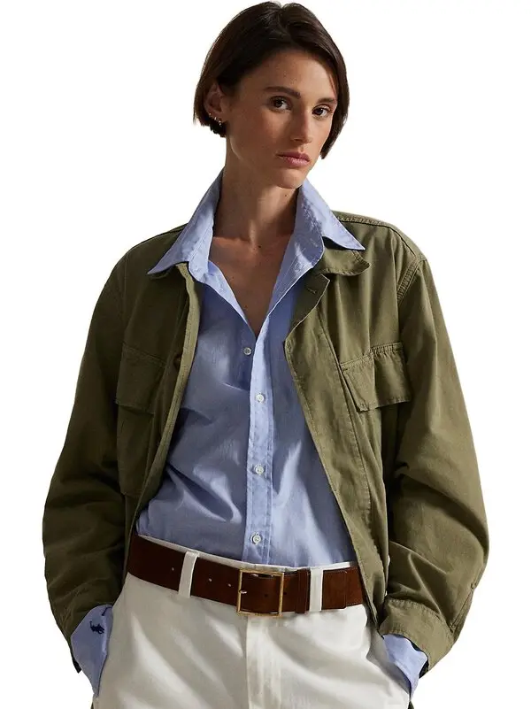 Ralph Lauren Cotton Canvas Utility Jacket - Garden Trail