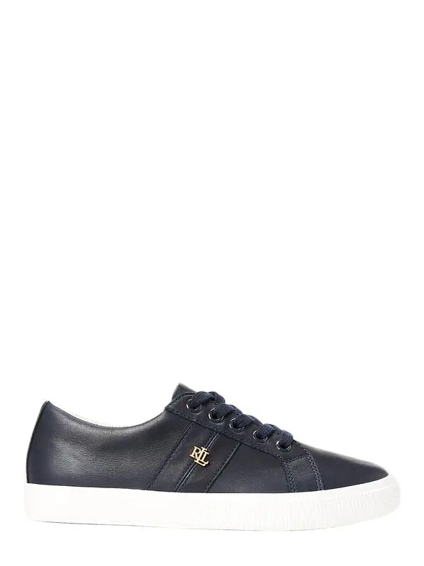 Ralph Lauren Nappa Leather Sneaker - Lauren Navy