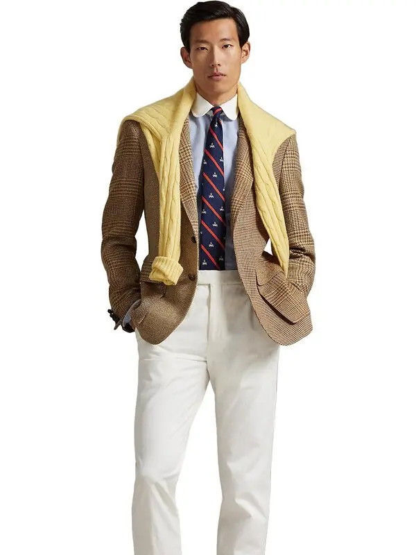 Ralph Lauren Garment-dyed Stretch Chino Suit Trouser - Deckwash White