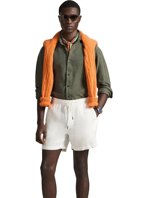 Ralph Lauren Linen Short - Ceramic White